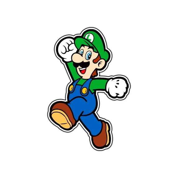 DOPASTICKER Luigi 2D Sticker Decal Phone Decal Water Bottle Stickers ...
