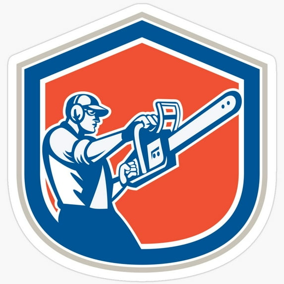 DOPASTICKER Lumberjack Tree Trimmer Arborist Chainsawhield Perfect ...