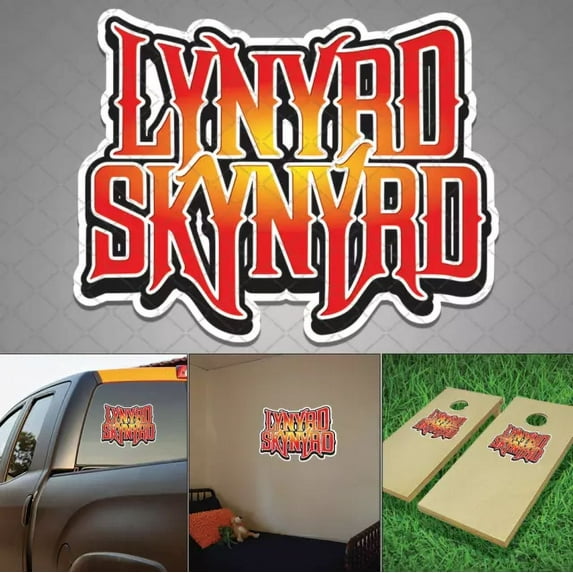 DOPASTICKER Lynard Skynard Chrome Effect For Car Wall Window Ls6 ...