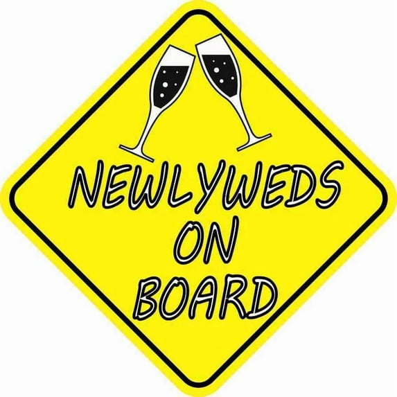 DOPASTICKER Lyweds On Board Sticker Phone Sticker, Latop Sticker, Lover ...