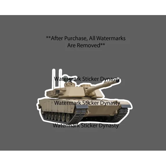 DOPASTICKER M1 Abrams Sticker Tank American Military Usa Sticker Phone ...