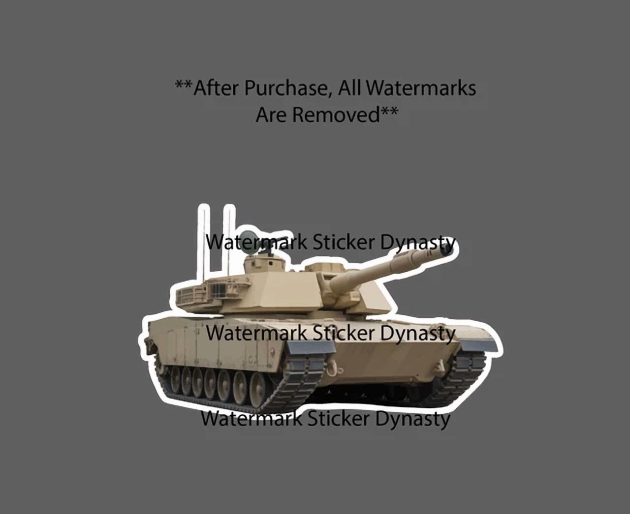 DOPASTICKER M1 Abrams Sticker Tank American Military Usa Sticker Phone ...