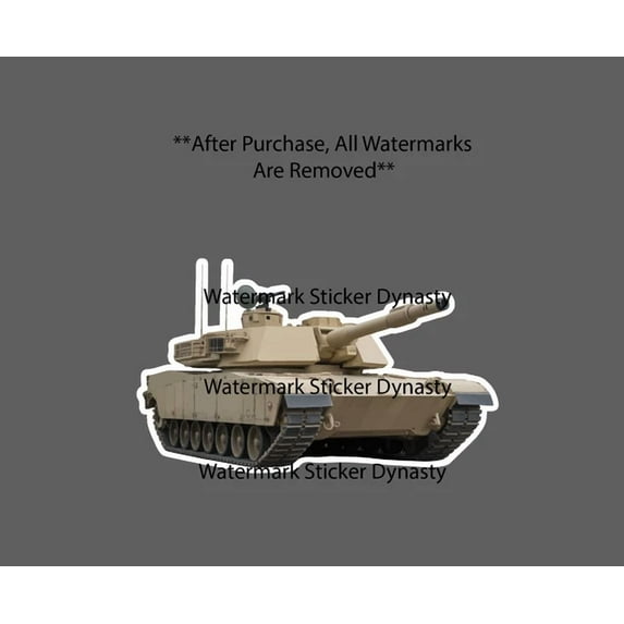 DOPASTICKER M1 Abrams Sticker Tank American Military Usa Sticker Phone ...