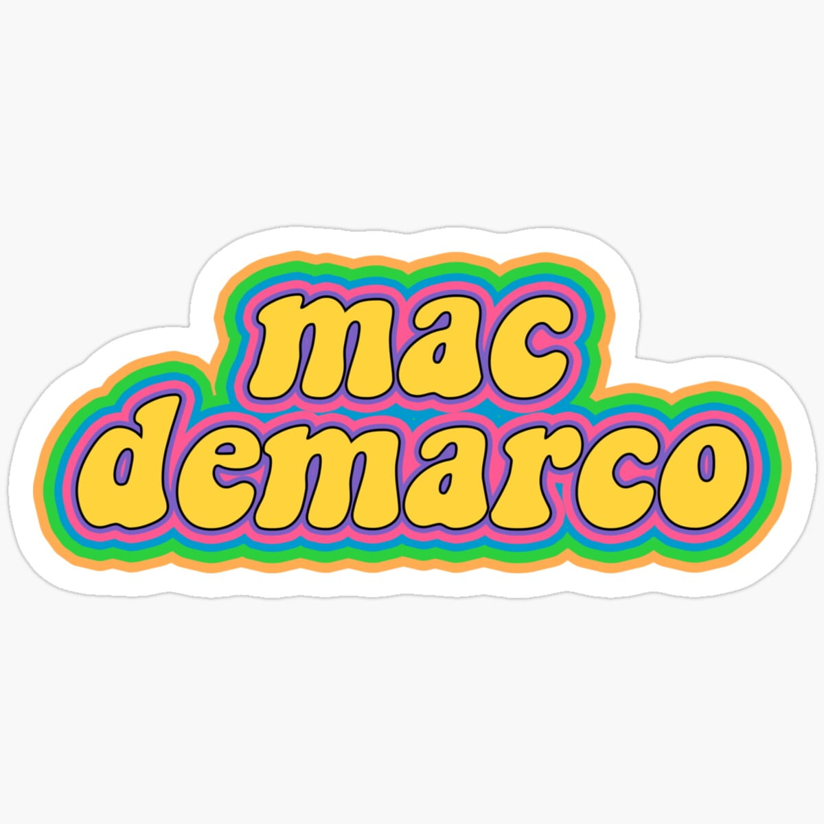 DOPASTICKER Mac Demarco Sticker, Waterproof Sticker For Pet Lovers ...