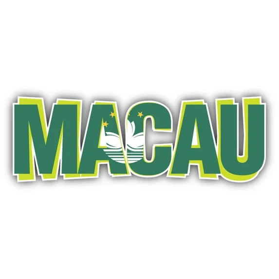 DOPASTICKER Macau Flag Art Travel Car Sticker Phone Decal Water Bottle ...