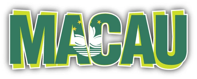 DOPASTICKER Macau Flag Art Travel Sticker Decal Phone Decal Water ...