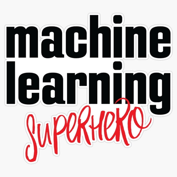 DOPASTICKER Machine Learning Superhero Sticker, Phone Sticker Car ...
