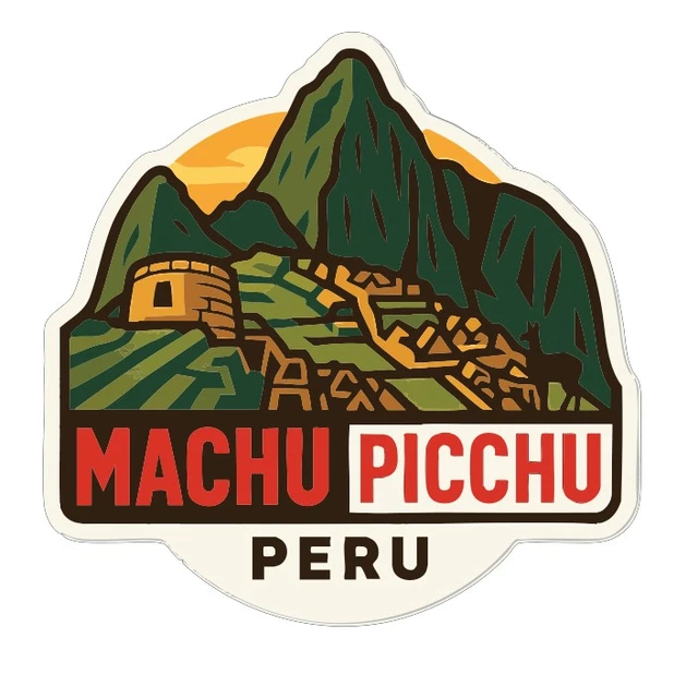 DOPASTICKER Machu Picchu Peru Sticker Decal City Skyline Landmark ...
