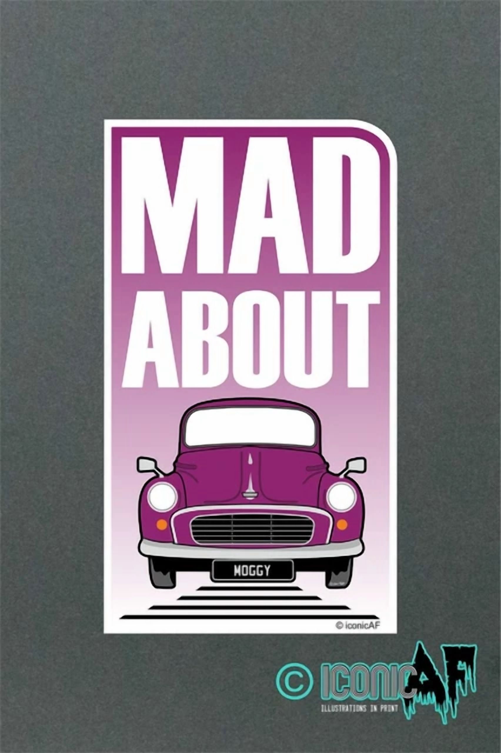 DOPASTICKER Mad About Morris Minor Car Sticker, Laptop, Water Bottle ...