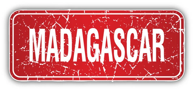 DOPASTICKER Madagascar Grunge Car Sticker Phone Decal Water Bottle ...