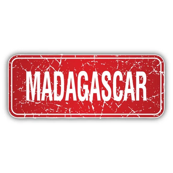 DOPASTICKER Madagascar Grunge Car Sticker Phone Decal Water Bottle ...