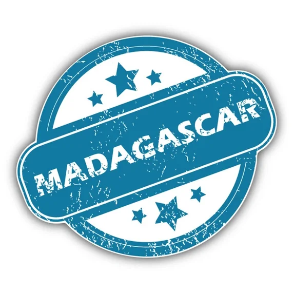 DOPASTICKER Madagascar Grunge Car Sticker Phone Decal Water Bottle ...