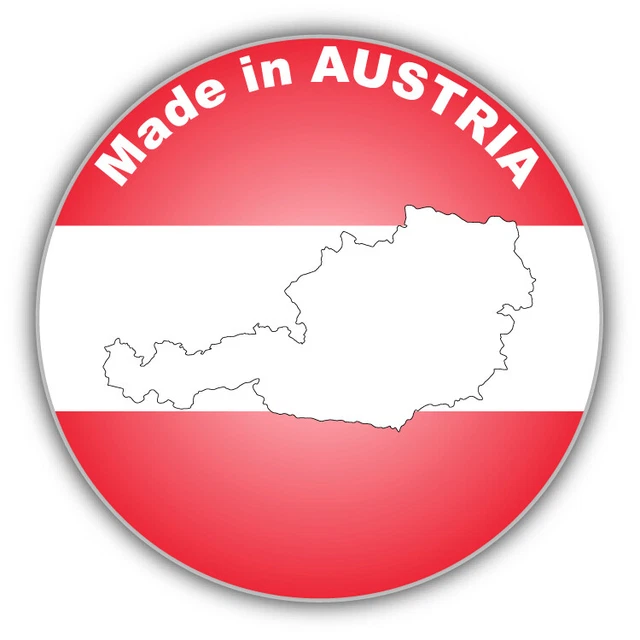 DOPASTICKER Made In Austria Map Flag Label Car Sticker Phone Decal ...