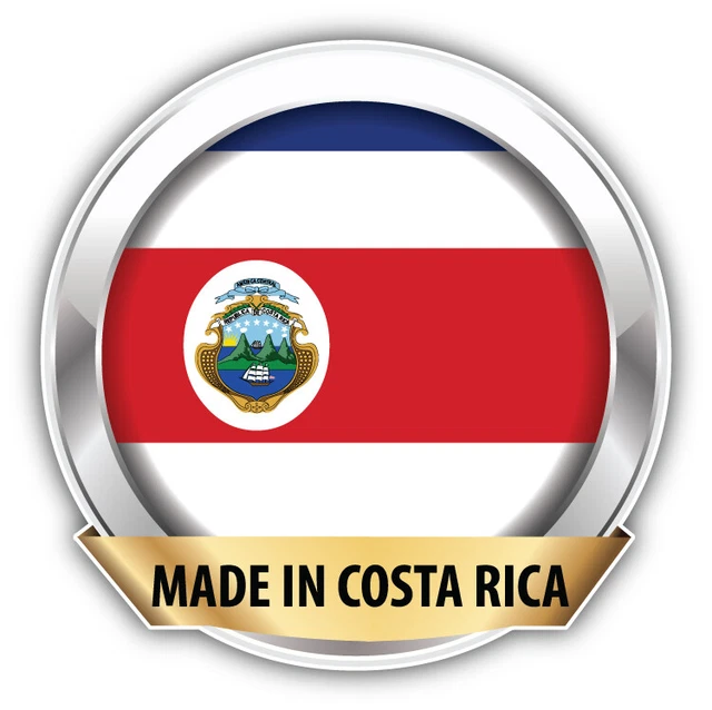 DOPASTICKER Made In Costa Rica Label Car Sticker Phone Decal Water ...