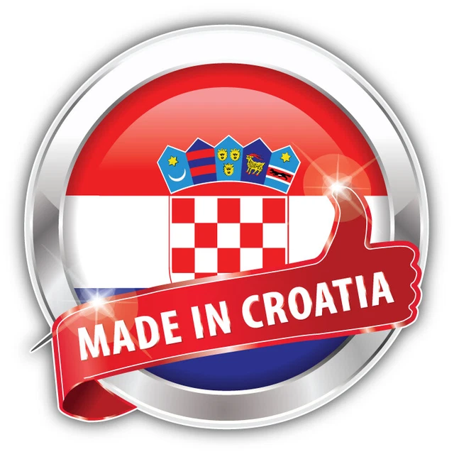DOPASTICKER Made In Croatia Sticker Decal Phone Decal Water Bottle ...