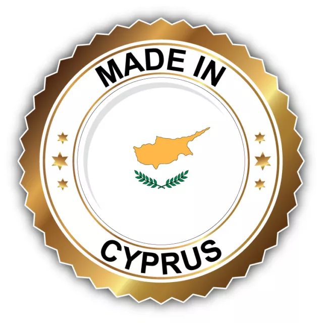 DOPASTICKER Made In Cyprus Sticker Decal Phone Decal Water Bottle ...