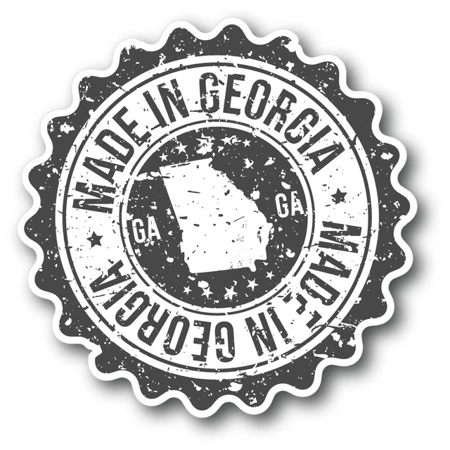 DOPASTICKER Made In Georgia Usa State Vintage Grunge Sticker Phone ...