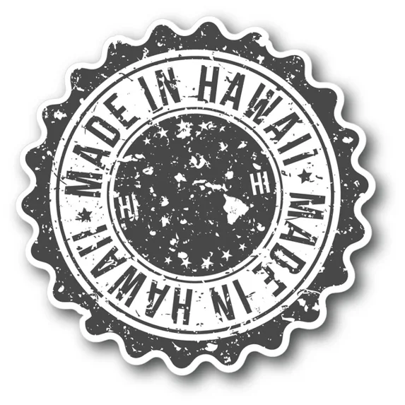 DOPASTICKER Made In Hawaii Usa State Vintage Grunge Sticker Phone Decal ...