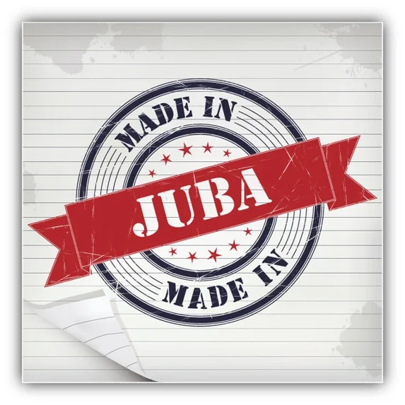 DOPASTICKER Made In Juba Grunge Paper Travel Car Sticker Phone Decal ...