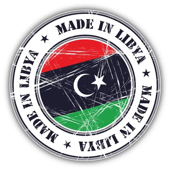 DOPASTICKER Made In Libya Grunge Flag Car Sticker Phone Decal Water ...