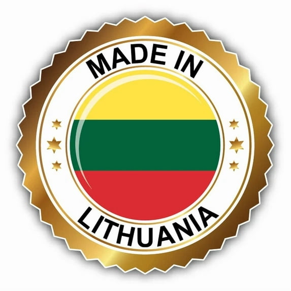DOPASTICKER Made In Lithuania Sticker Decal Phone Decal Water Bottle ...