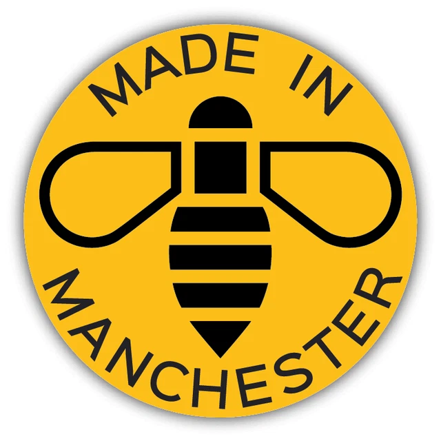 DOPASTICKER Made In Manchester Bee Sticker Decal Phone Decal Water ...