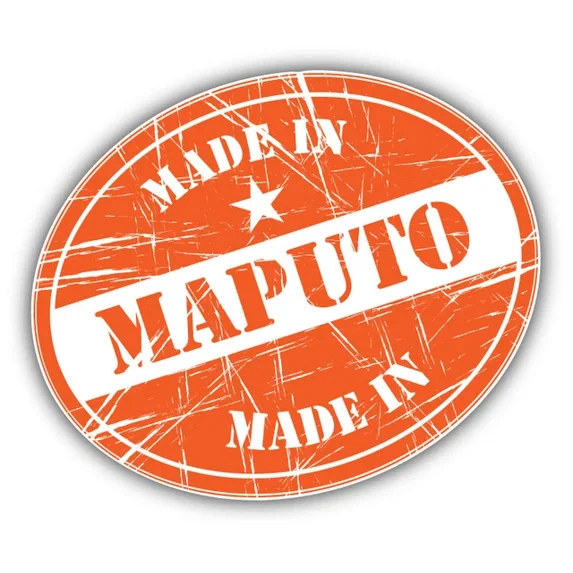 DOPASTICKER Made In Maputo Grunge Rubber Travel Car Sticker Phone Decal Water Bottle Stickers ...