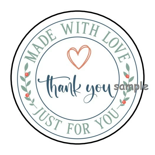 DOPASTICKER Made With Love Just For You Stickers Phone Decal Water ...