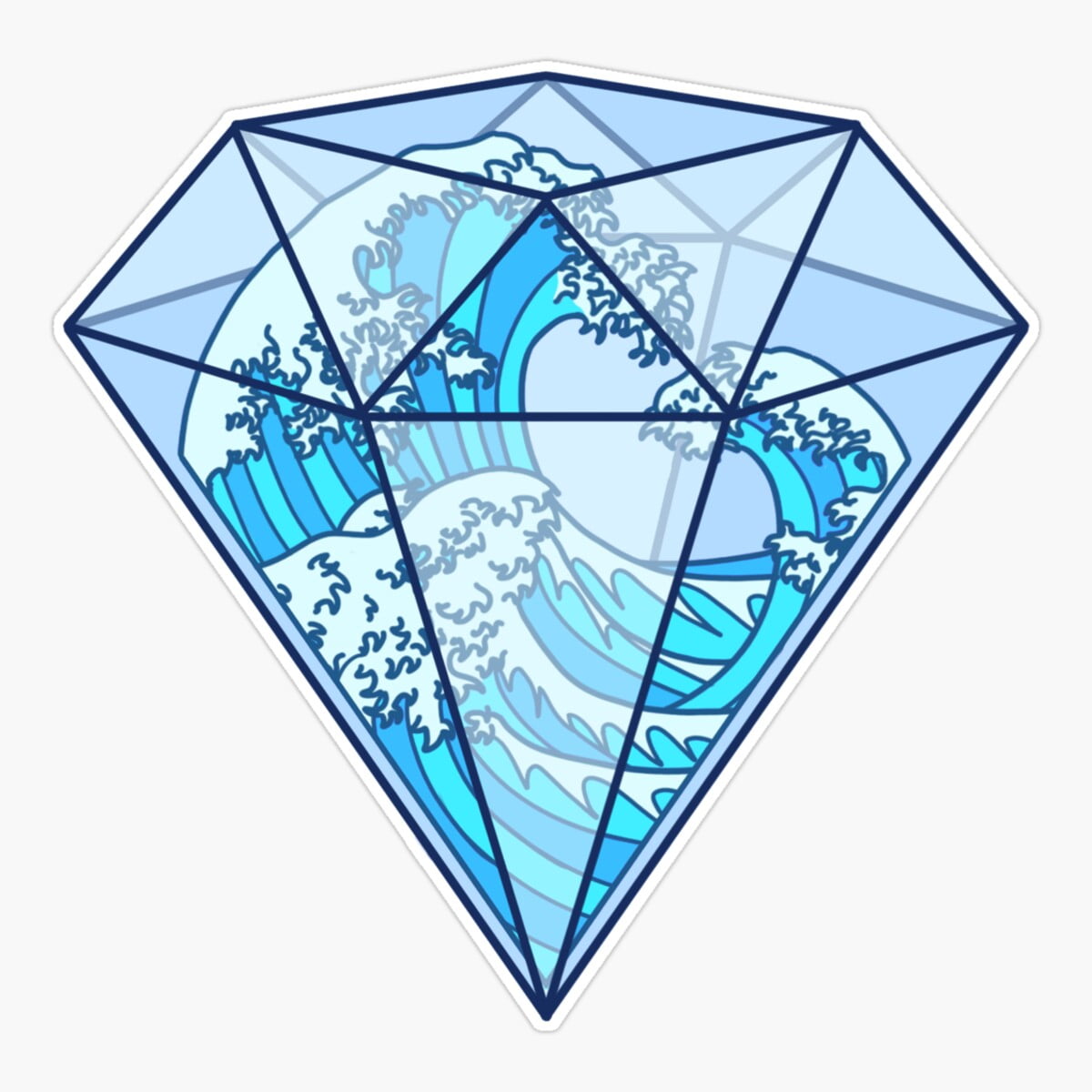 DOPASTICKER Magic Gem 1 Sticker, Phone Sticker Water Bottle Sticker Car ...