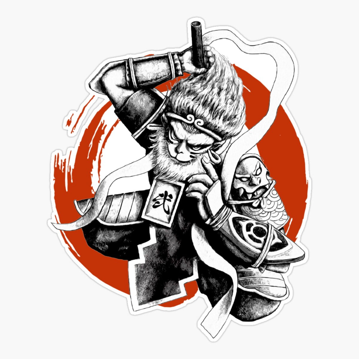 DOPASTICKER Magic Monkey Sticker, Phone Sticker Car Stickers, Birthday ...