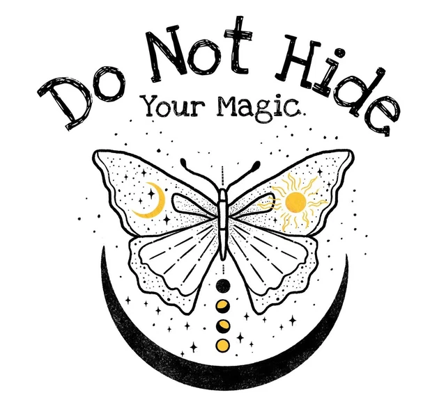 DOPASTICKER Magic Sticker Confidence Quote Be Yourself Do Not Hide ...