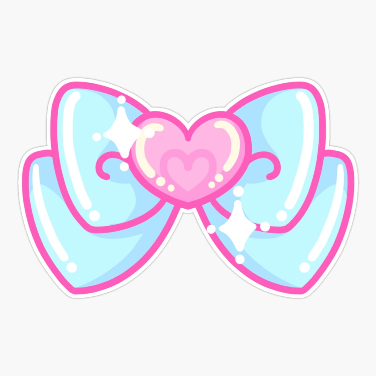 DOPASTICKER Magical Girl Bow Sticker, Phone Sticker Water Bottle Sticker Car Sticker - Walmart.com
