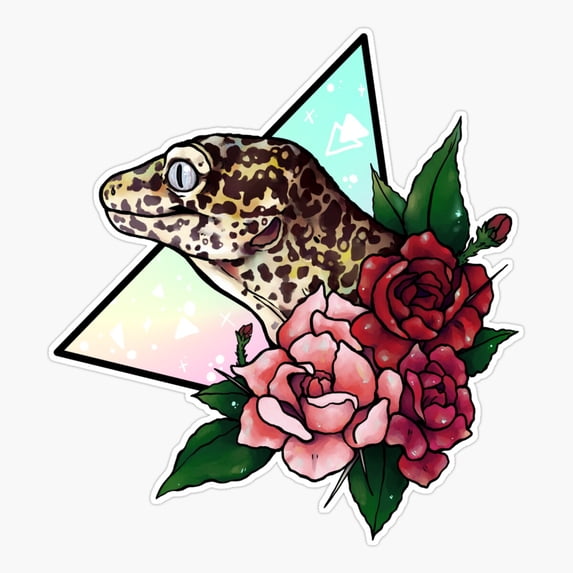 DOPASTICKER Magical Leo.Pard Gecko 2.0 Sticker, Phone Sticker Car ...