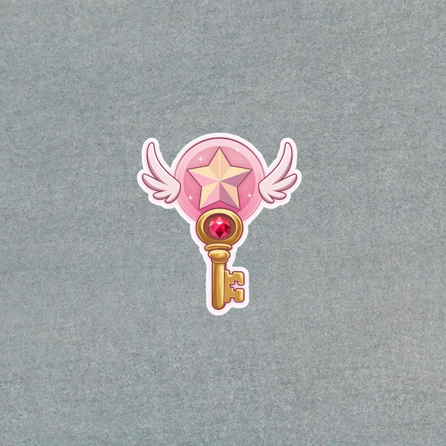 DOPASTICKER Magical Star Key Sticker - Enchanted Celestial Decal For ...