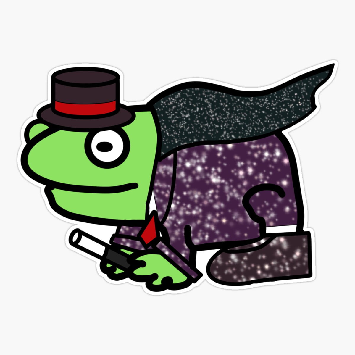 DOPASTICKER Magician Frog Sticker, Phone Sticker Car Stickers, Birthday ...