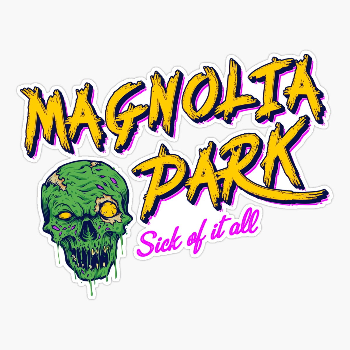 DOPASTICKER Magnolia Park, Sick Of It All, Pop Punk Sticker, Phone ...