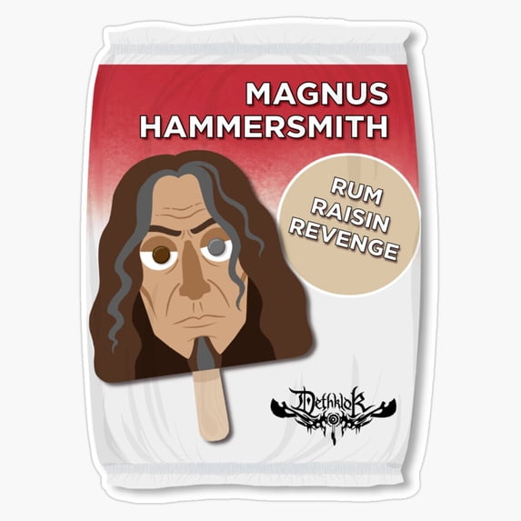 DOPASTICKER Magnus Hammersmith - Icy And Brutal! Sticker, Phone Sticker ...