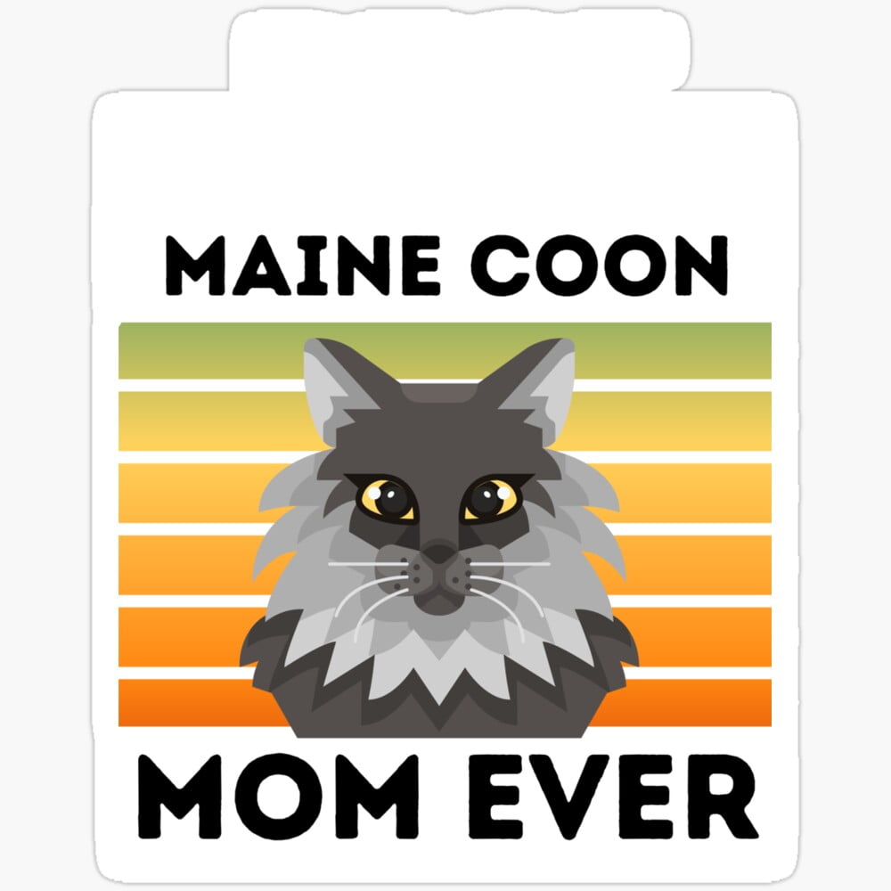 DOPASTICKER Maine Coon Cat Mom Lovers, Mothers Day Gift Maine Coon ...