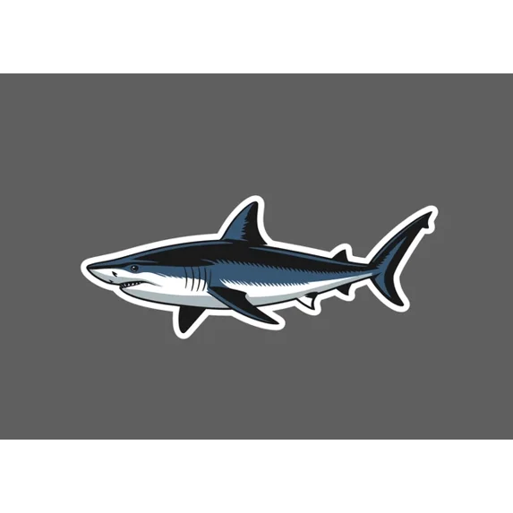 DOPASTICKER Mako Shark Sticker Ocean Animal Wildlife Gift Sticker Phone ...