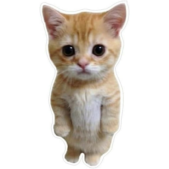 DOPASTICKER Maktem Standing Cat Stickers... Waterproof Sticker For ...