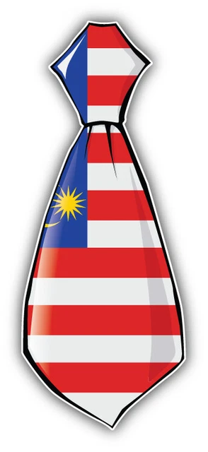 DOPASTICKER Malaysia Flag Nicktie Car Sticker Phone Water Bottle ...