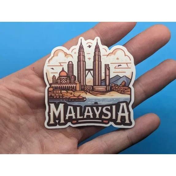DOPASTICKER Malaysia Travel Sticker Asia For Suitcase, Laptop, Water ...