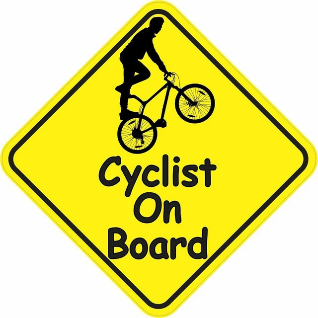 DOPASTICKER Male Cyclist On Board Sticker Phone Sticker, Latop Sticker ...