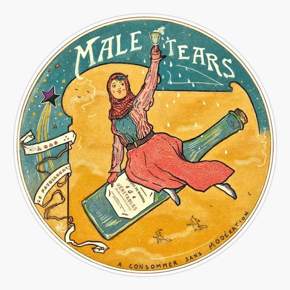 DOPASTICKER Male Tears Sticker, Phone Sticker Car Stickers, Birthday ...