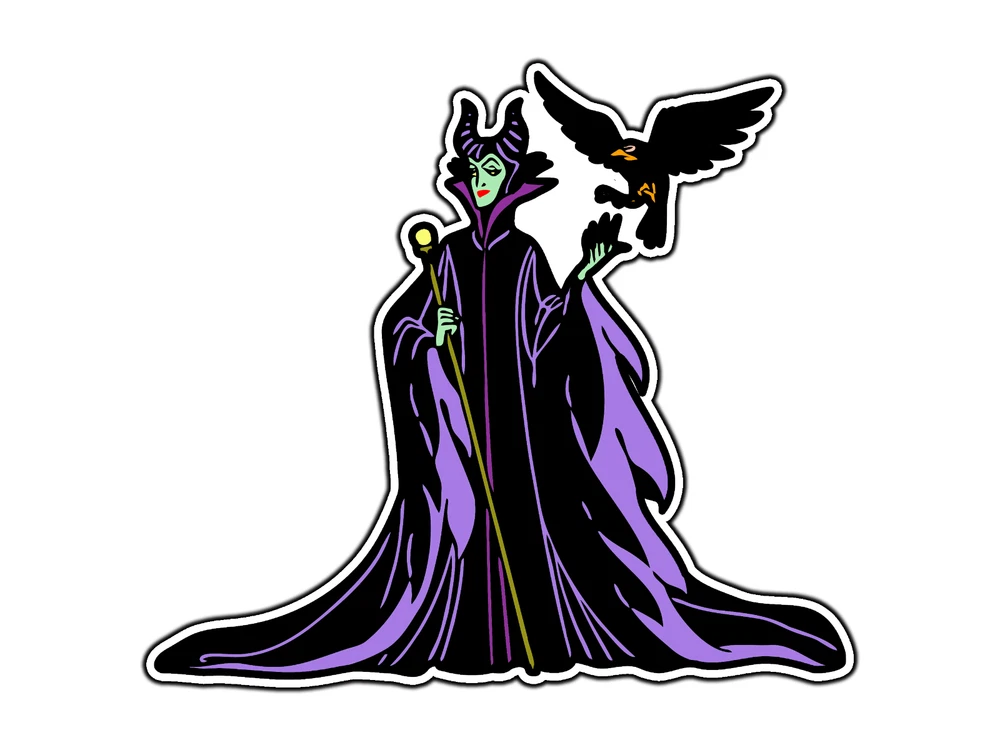 DOPASTICKER Maleficent #1 Sticker Decal Phone Decal Water Bottle ...