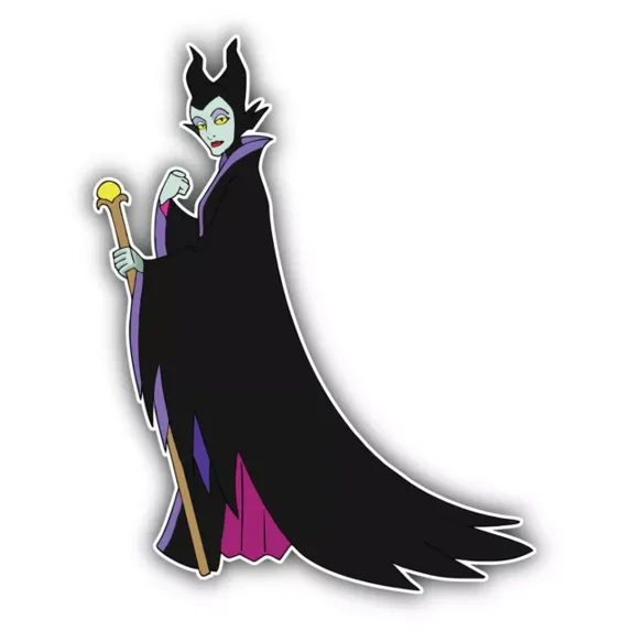 DOPASTICKER Maleficent Cartoon Sticker Decal Phone Decal Water Bottle ...