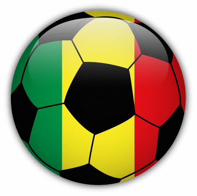 DOPASTICKER Mali Flag Soccer Ball Sticker Decal Phone Decal Water ...