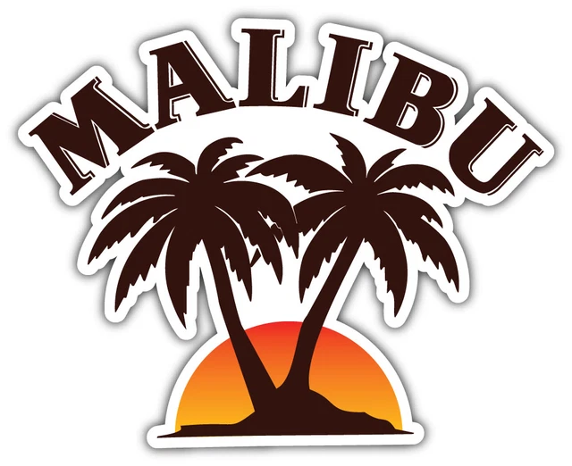 DOPASTICKER Malibu Logo Sticker Decal Phone Decal Water Bottle Stickers ...