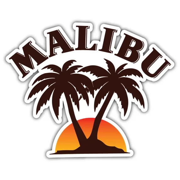 DOPASTICKER Malibu Logo Sticker Decal Phone Decal Water Bottle Stickers ...