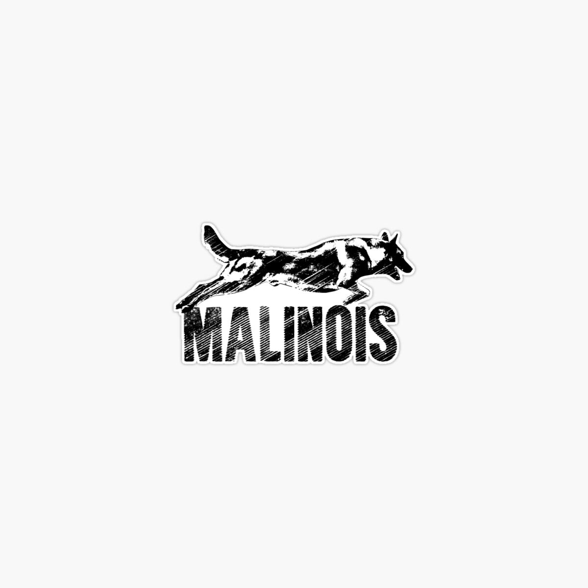 DOPASTICKER Malinois Belgian Shepherd - Mechelaar Sticker, Phone ...